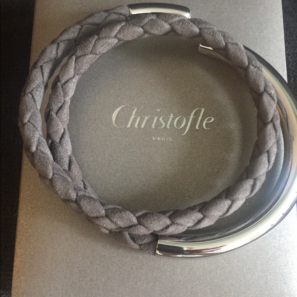 Christofle | Jewelry | Nib Christofle Gray Silver Duo Complice Bracelet ...